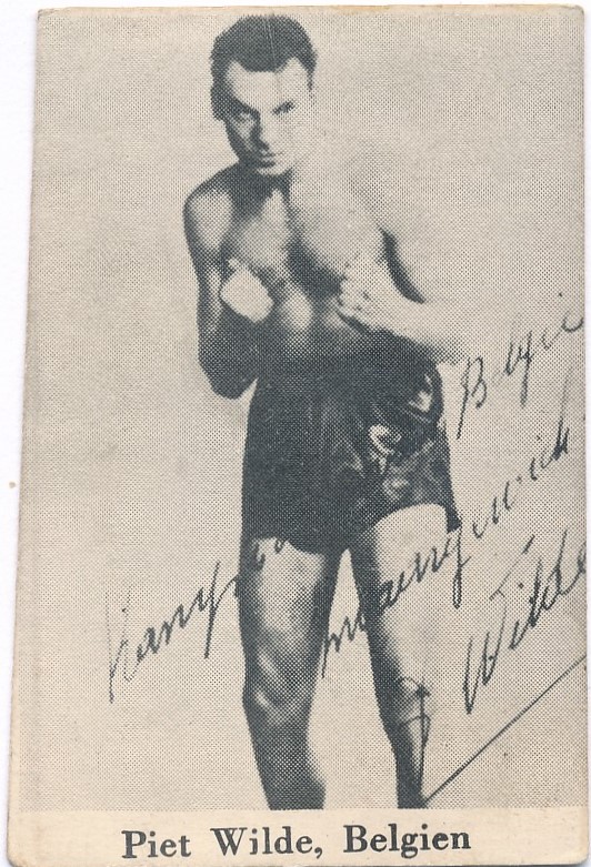 Äldre Boxningsbilder: Piet Wilde.